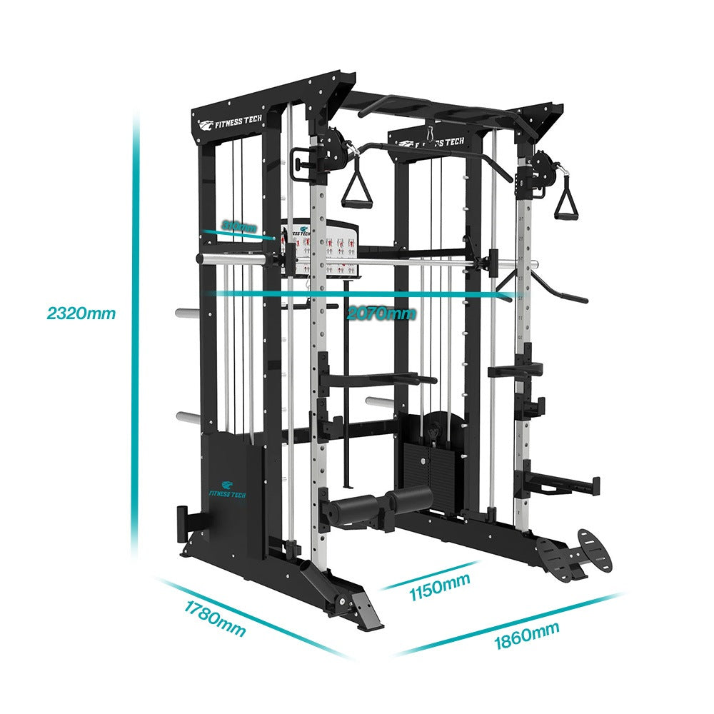 Smith Machine Multipower F20 MAX | Versión Ampliada y Robusta – Fitness Tech